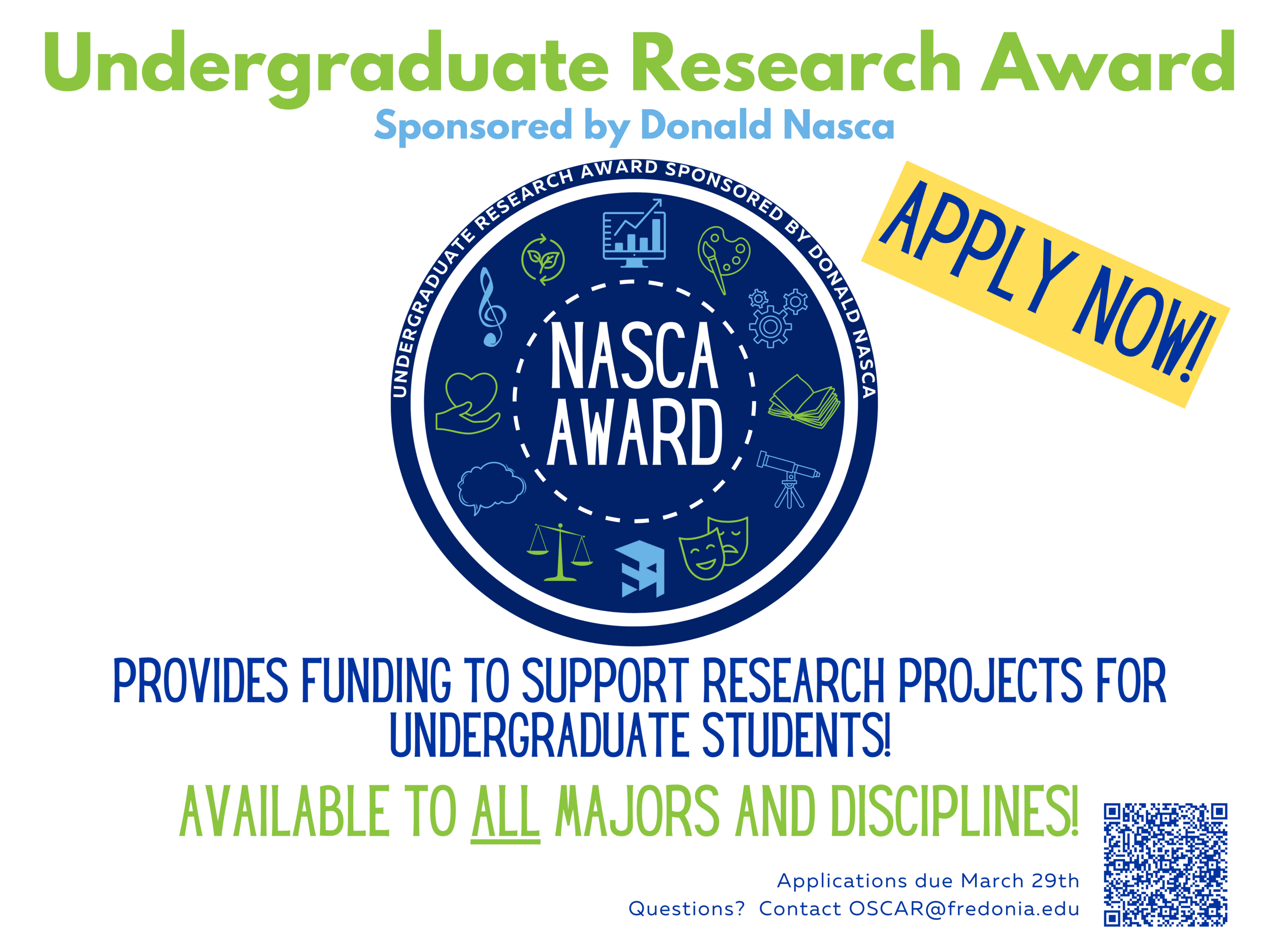 Undergraduate Student Research Award | Fredonia.edu