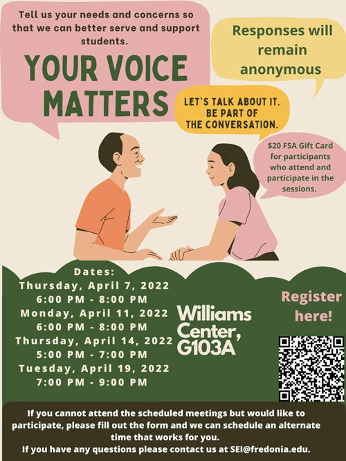 Focus groups seek input from students | Fredonia.edu