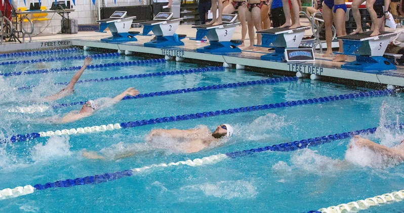 Swimming and Diving teams work to encourage civic engagement | Fredonia.edu